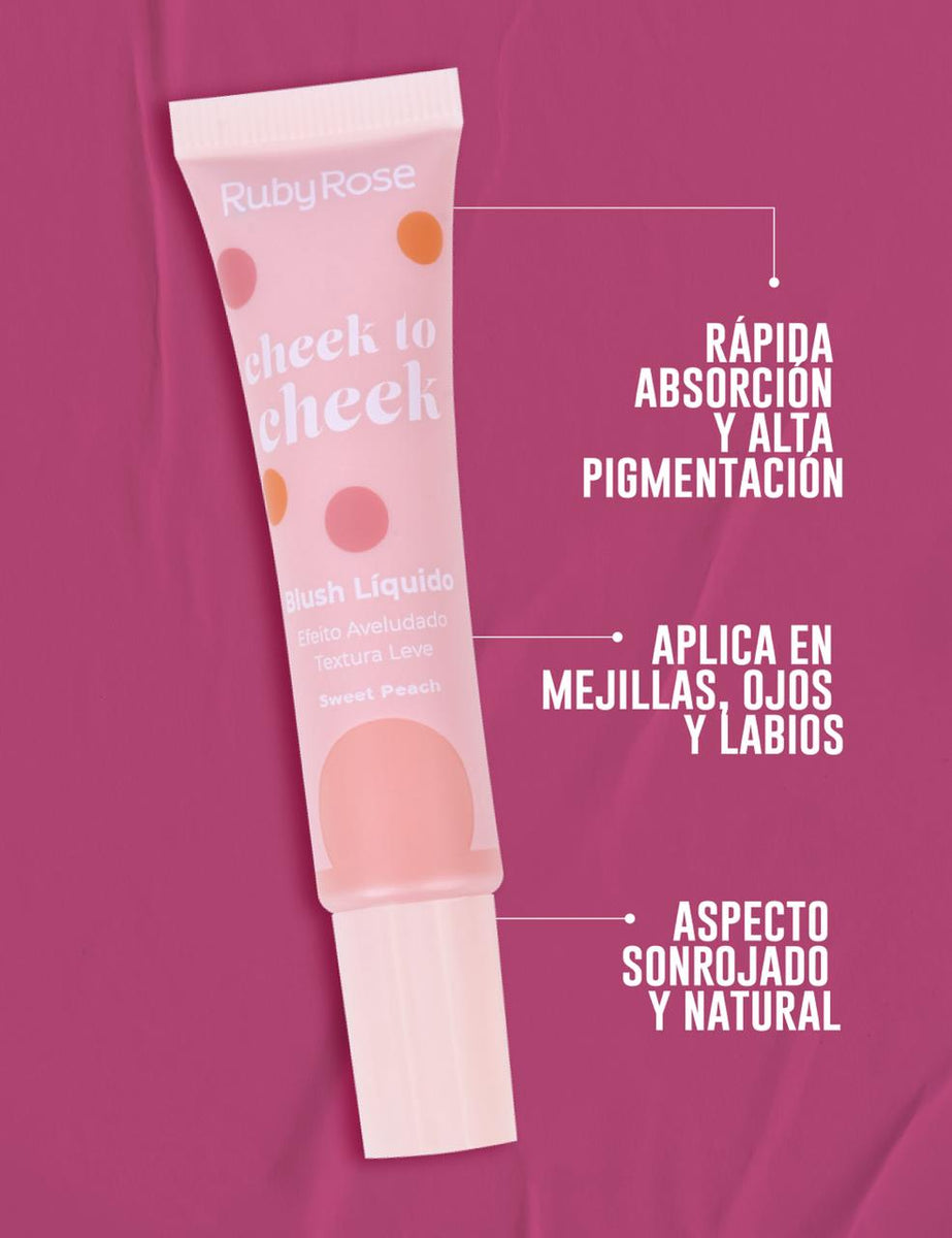 BLUSH LÍQUIDO CHEEK TO CHEEK – Ruby Rose Oficial